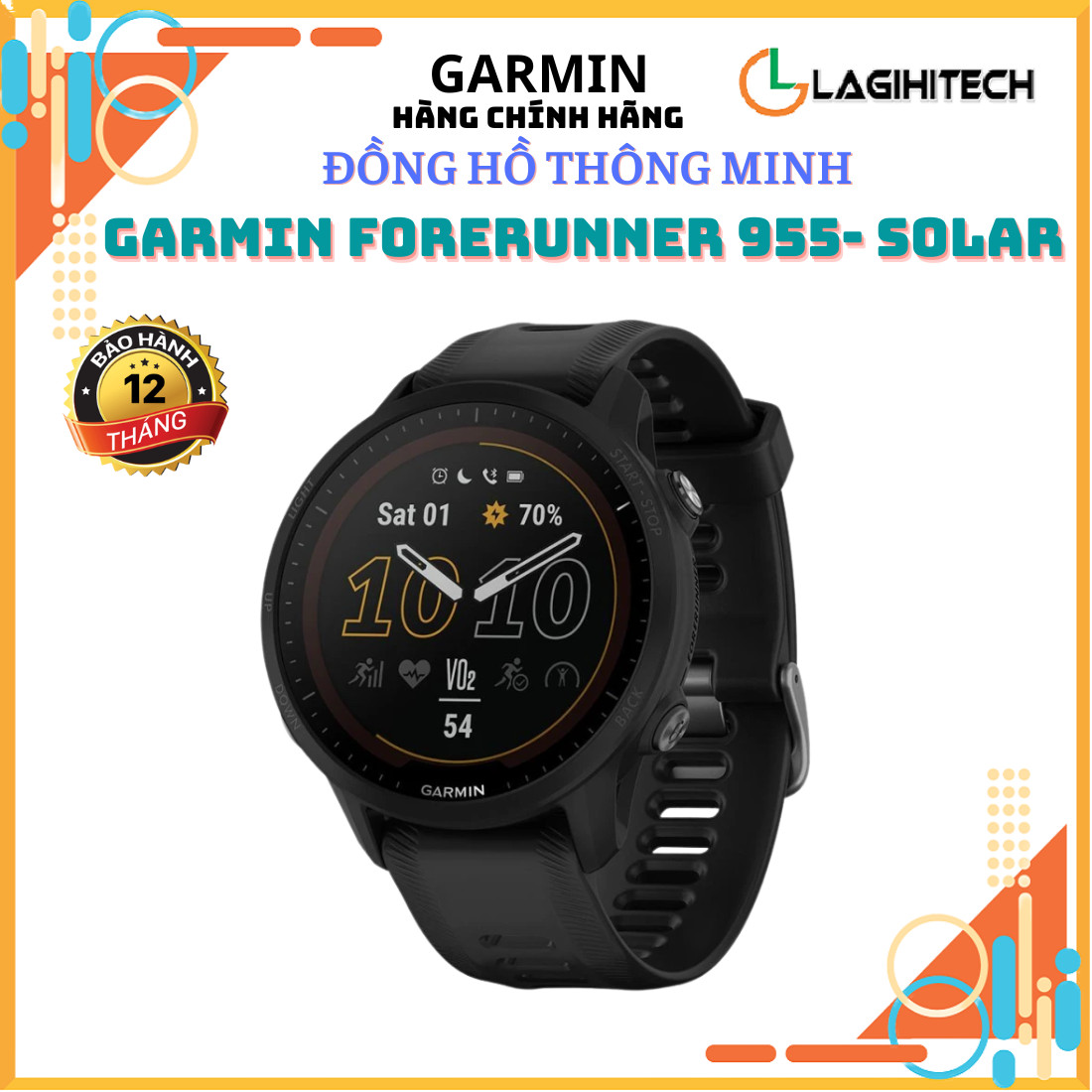 Đồng Hồ Thông Minh Garmin Forerunner 955 Solar (Hàng Chính Hãng FPT ...