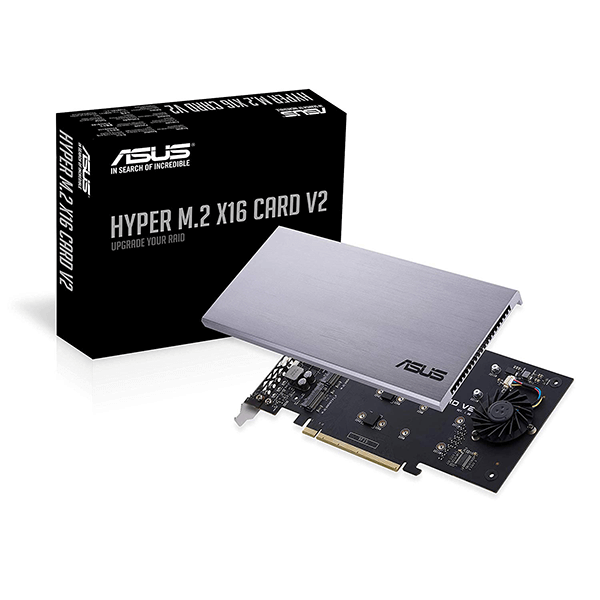 Adapter Asus Hyper M.2 x 16 PCIe 3.0 x 4 V2 Giá Tốt Nhất | LagiHitech.vn
