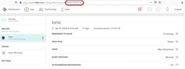 Hướng dẫn cách cách kiểm tra số Serial Fitbit | LagiHitech.vn
