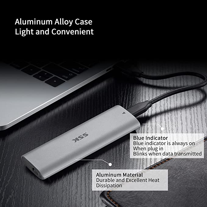 Box SSK Chuyển Đổi M2 NVMe To USB 3.1 Gen 2 HE-C370 (Có thể dùng cho ...