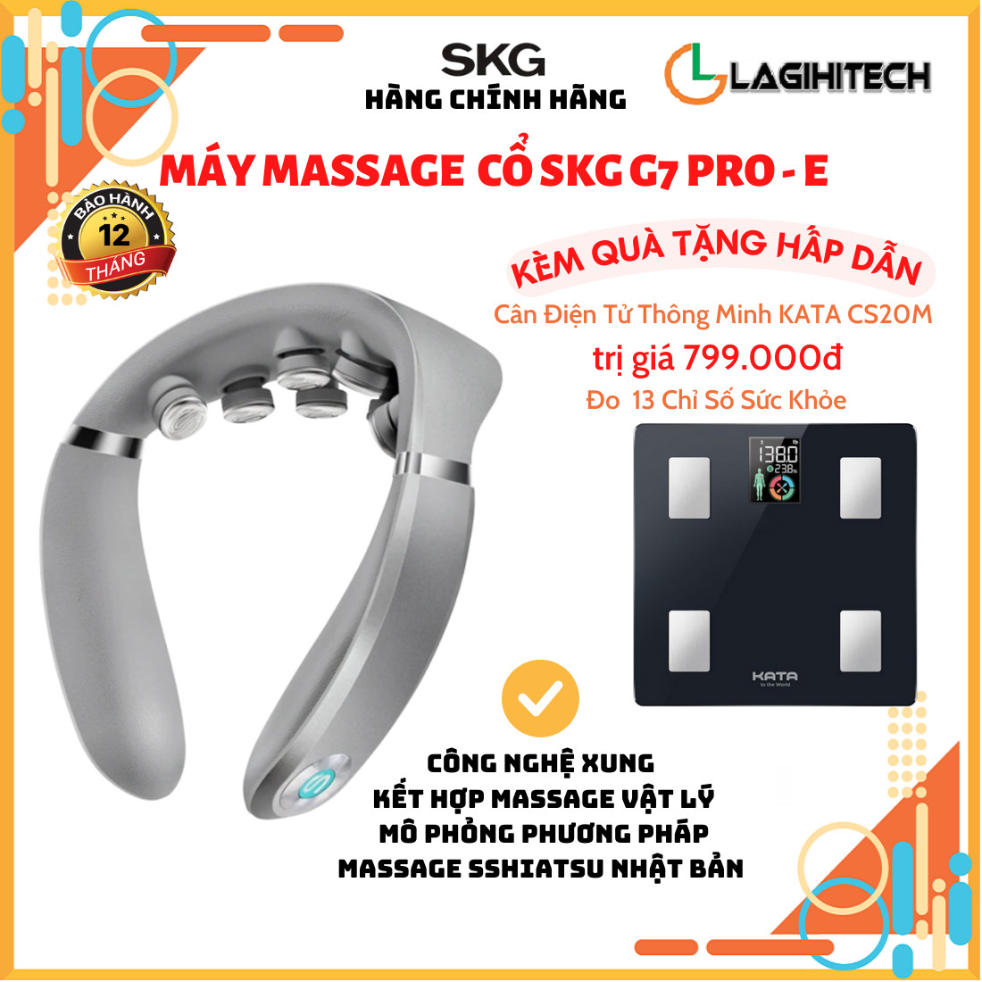 Máy Massage Cổ SKG G7 PRO E (Hàng Chính Hãng) | LagiHitech.vn