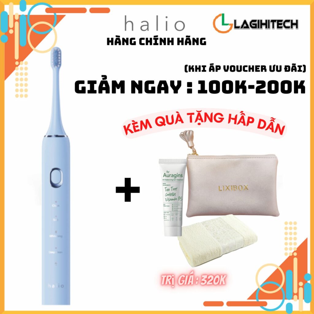 Bàn Chải Điện Halio Sonic SmartClean Electric Toothbrush (Hàng Chính ...