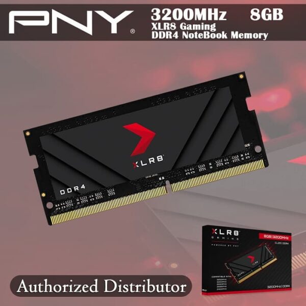 RAM Laptop DDR4 PNY XLR8 Gaming 8GB Bus 3200 SODIMM MN8GSD43200X