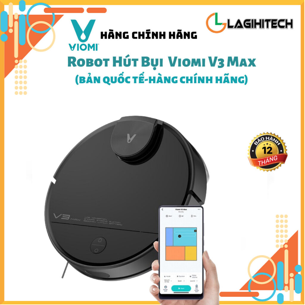 Robot Hút Bụi Viomi V2 Max (Bản Quốc Tế – Hàng Chính Hãng) | LagiHitech.vn