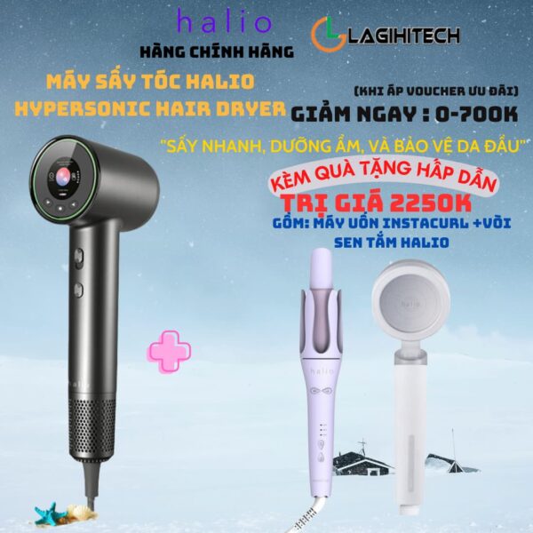 Máy Sấy Tóc Ion Âm Halio Hypersonic Hair Dryer (Hàng Chính Hãng ...