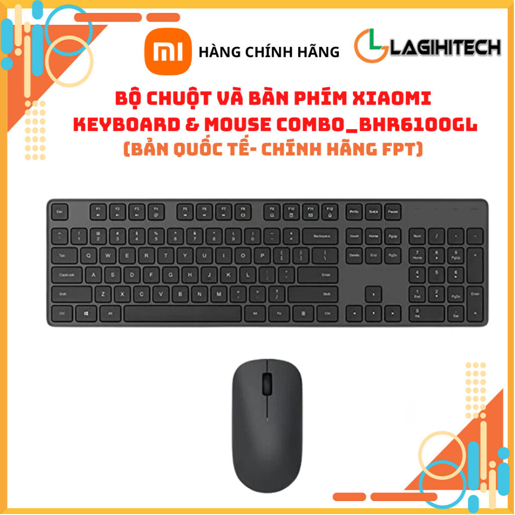 Combo Chuột & Bàn Phím Xiaomi Wireless BHR6100GL (Bản Quốc Tế - Hàng ...