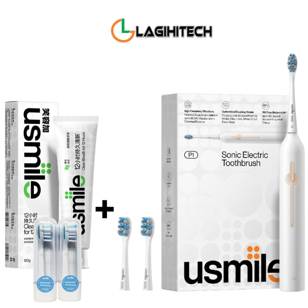 Bàn Chải Điện Usmile P1 - Hàng Chính Hãng | LagiHitech.vn