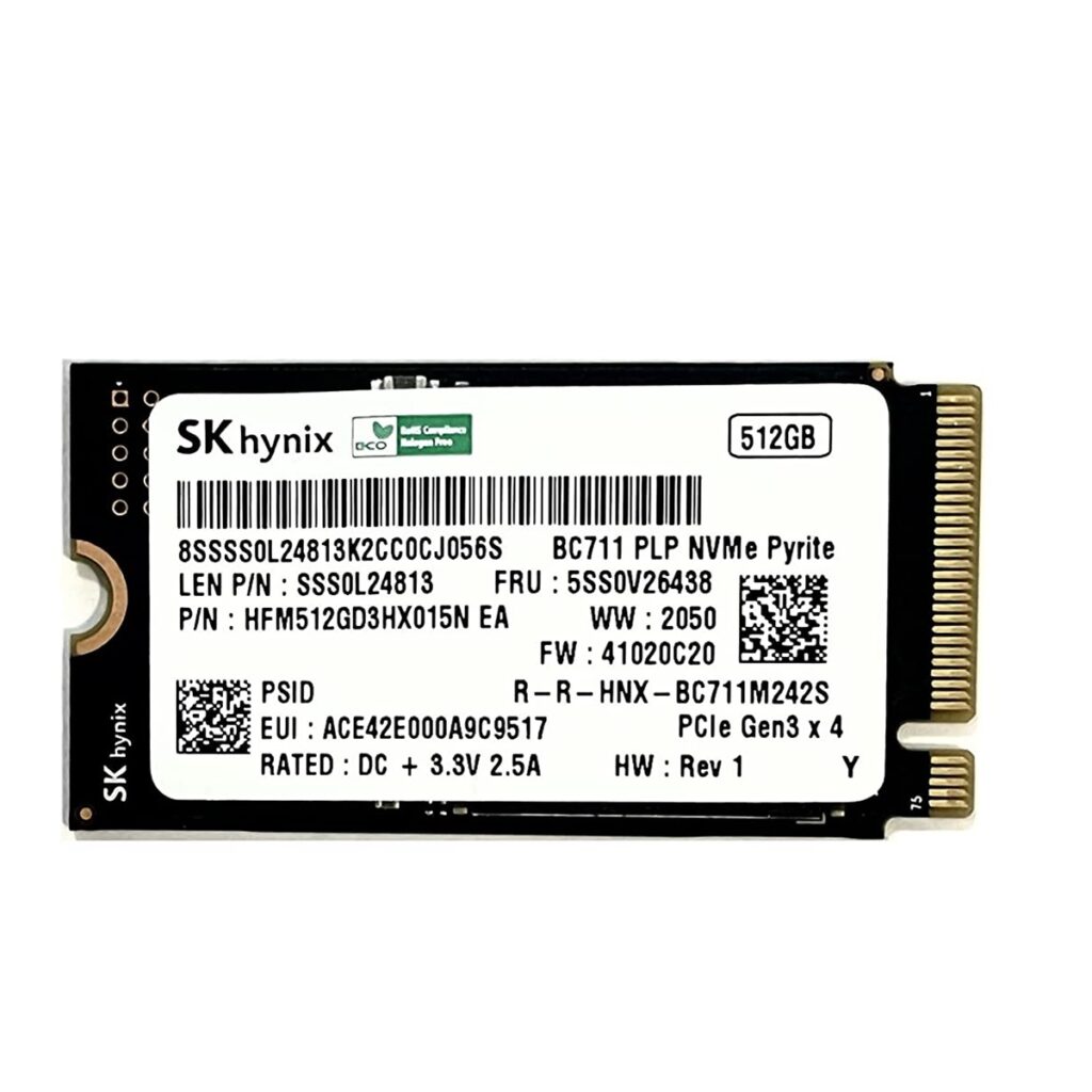SSD Hynix BC711 512GB M2 2242 PCIe NVMe Gen 3x4 HFM512GD3HX015N | LagiHitech