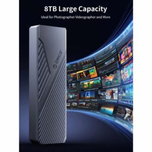 Box Ổ Cứng Orico SSD M2 NVMe To Thunderbolt 4/USB 4.0 40Gbps Orico-CNM2-U4-GY-BP